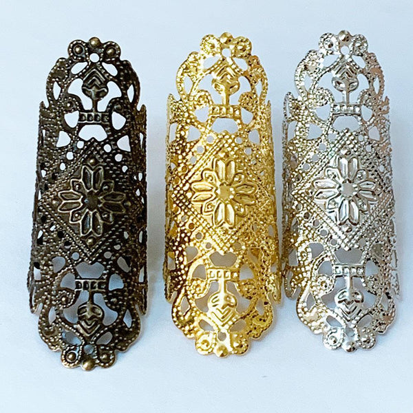 Gothic Filigree Finger Wrap Ring - Gothic Grace Inc